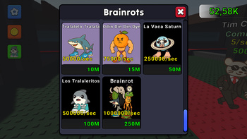 Steal the brainroot now! (van Sinnij kotik): speel gratis online op Playhop