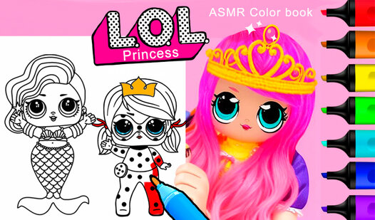 LOL Princess ASMR Color book (by skibidibidi): Play Online For Free On ...
