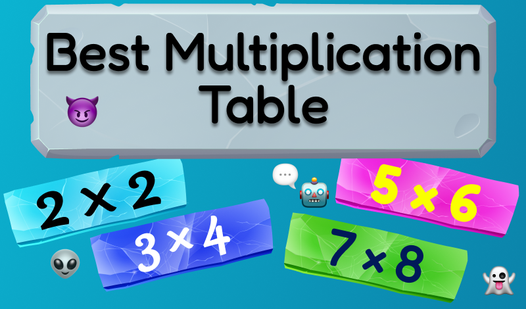 Best Multiplication Table (โดย KevDev):เล่นออนไลน์ฟรีบน Playhop