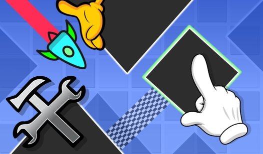 Geometry Dash: Make your level with a wave (by JellyLab): Play Online ...