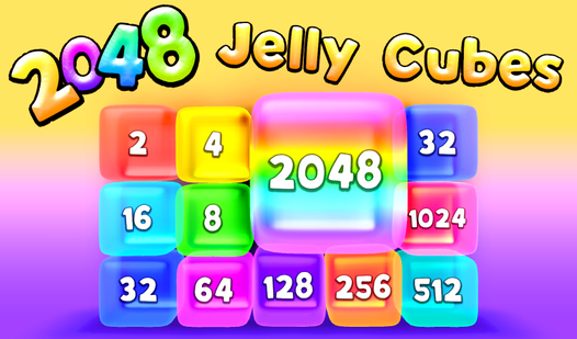 2048: Jelly Cubes (per PODVAL): Juega Gratis Online en Playhop