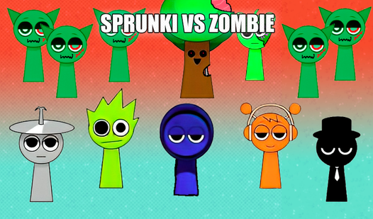 Sprunki vs Zombie (per kbvpneofit): Juega Gratis Online en Playhop