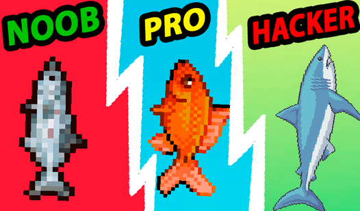 Fish Clicker: Get to the shark! （由 tikakalia studio):网上免费玩 Playhop