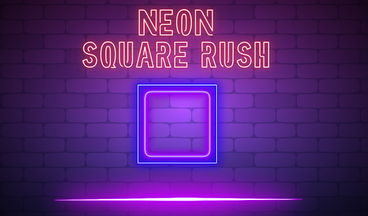 Neon Square rush （由 Bakgames):网上免费玩 Playhop
