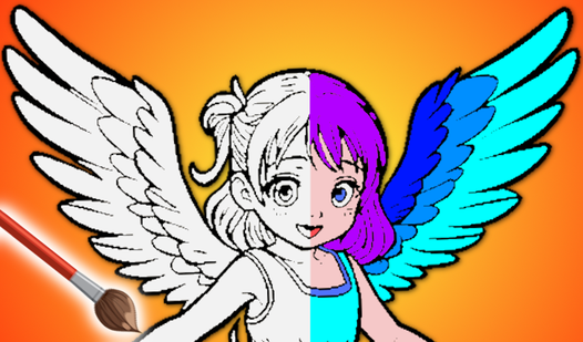 Just draw. ASMR anime coloring pages for girls (Thunder Games Show ...