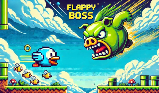 Flappy Boss （由 tomatos):网上免费玩 Playhop