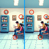 Pixel Differences (por Kzunec Games): Juega Gratis Online en Playhop