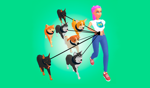 Idle dog walk （Ndgames777開発）: Playhopで無料でオンラインプレイ