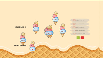 Ice cream clicker (oleh Bakgames): Mainkan Online Secara Gratis Di Playhop