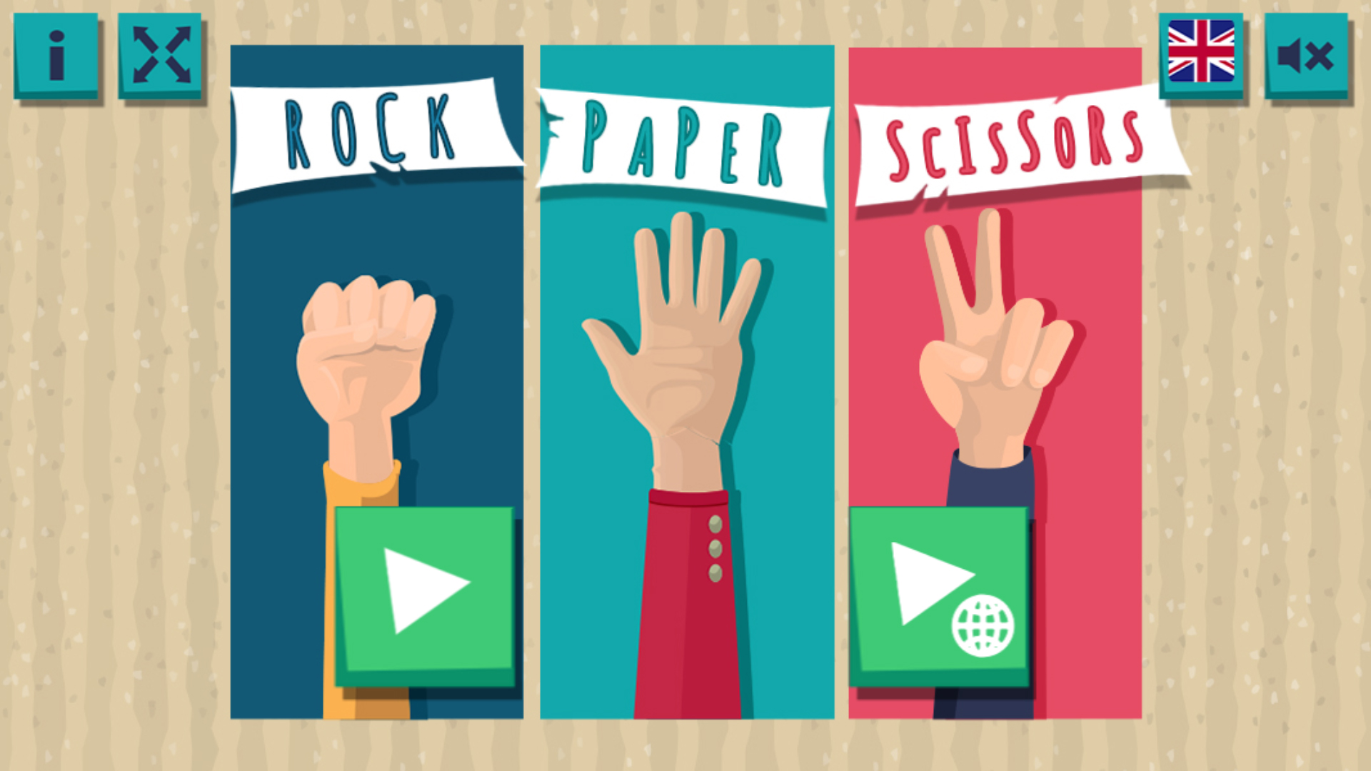 Rock paper scissors online store