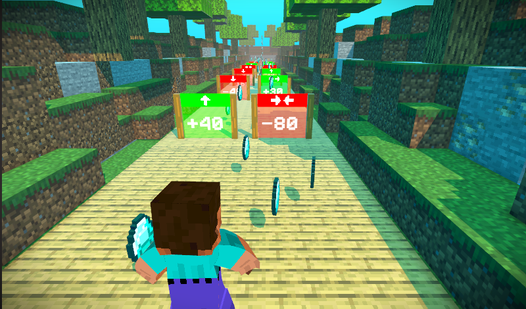 Noob run: Collect diamonds!: Juega Gratis Online en Playhop