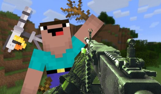 Noob vs machine gun: Juega Gratis Online en Playhop