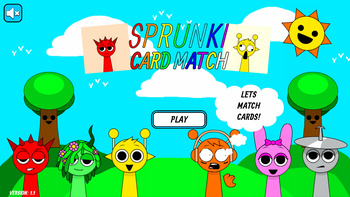 Sprunki Card Match (par Caba HTML Games): Jouez En Ligne Gratuitement ...