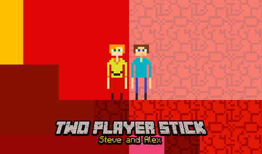 Two Player Stick Steve and Alex (โดย FaBuKaStudio):เล่นออนไลน์ฟรีบน Playhop