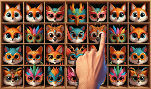 Sorting masks by shelves (by LightFound): Play Online For Free On Playhop