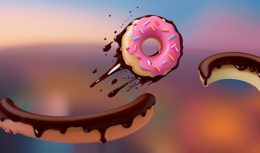 Donut run (โดย Censured Games):เล่นออนไลน์ฟรีบน Playhop