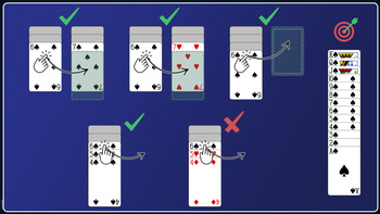 Spider Solitaire - Big Cards (by QGamz): Play Online For Free On Playhop