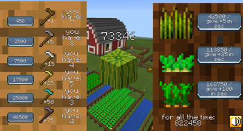 Minecraft Clicker: Farm (by juju32_games): Play Online For Free On Playhop