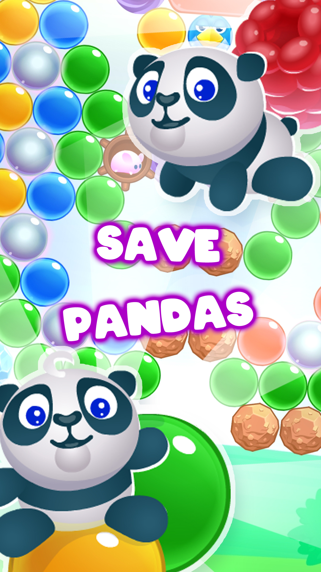 Papa Panda Bubble Shooter per Vladimir Saponenko Juega Gratis Online en Playhop