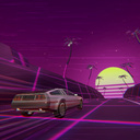 Neon drift - Sunset run (per ElectroCat): Juega Gratis Online en Playhop