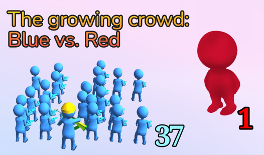 The growing crowd: Blue vs. Red (by listagor): Play Online For Free On ...