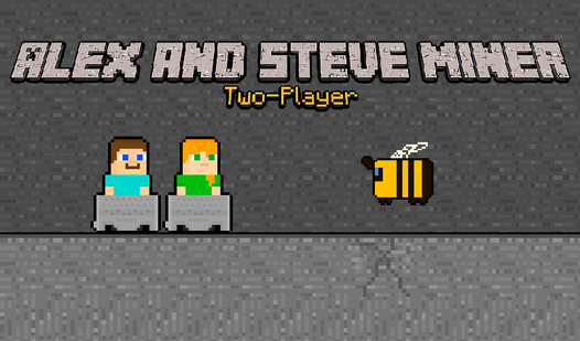 Alex and Steve Miner Two-Player （由 FaBuKaStudio):网上免费玩 Playhop