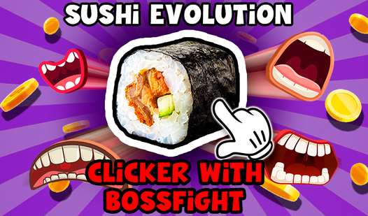 Sushi Evolution: Clicker with Bossfight (által Iron Cat Games): Játssz ...