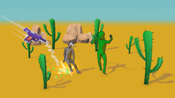Ragdoll Gun Shooter! Cannon Spinner Playground (by Eccentric): Play ...