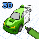 3D Coloring Book: Cars: به صورت رایگان آنلاین در Playhop بازی کنید