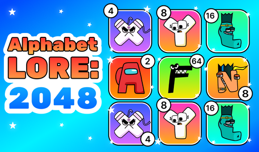 Alphabet Lore: 2048 (โดย Zk Games):เล่นออนไลน์ฟรีบน Playhop