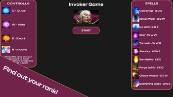 Invoker Game: Play Online For Free On Playhop