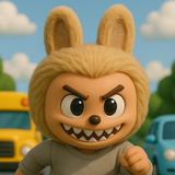 Labubu on the road (โดย OneeSkamp): เล่นออนไลน์ฟรีบน Playhop