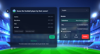 Guess the football player by their career!: Play Online For Free On Playhop