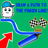 Draw a path to the finish line! (por NoobRazrab): Juega Gratis Online ...