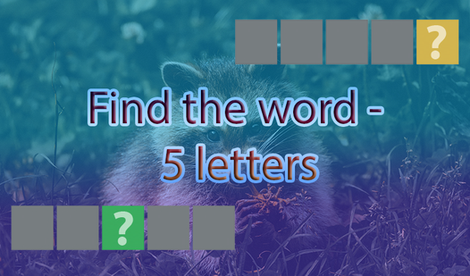 Find the word - 5 letters (van UralPro): speel gratis online op Playhop