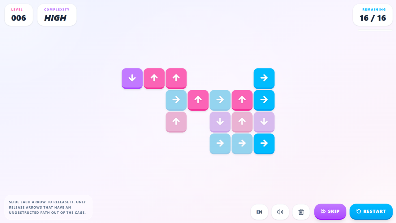 Move the Arrows Forward - Free Online Game | Nub Games