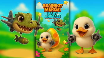 Brainrot Merge: Baby Animals （Sashok Kukryshok開発）: Playhopで無料でオンラインプレイ