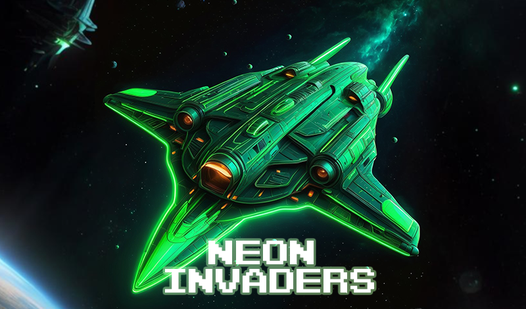 Neon Invaders (על ידי AyroSoft): לשחק באינטרנט בחינם על Playhop