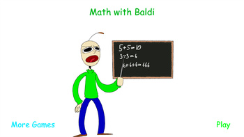 Math with Baldi (per HiGHBiT GAMES): Juega Gratis Online en Playhop