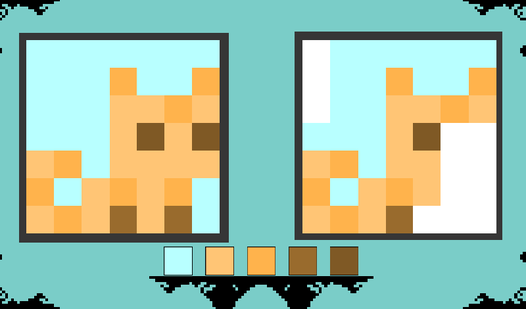 Repeat the drawing. Pixel art. （由 Svjatoslav8):网上免费玩 Playhop