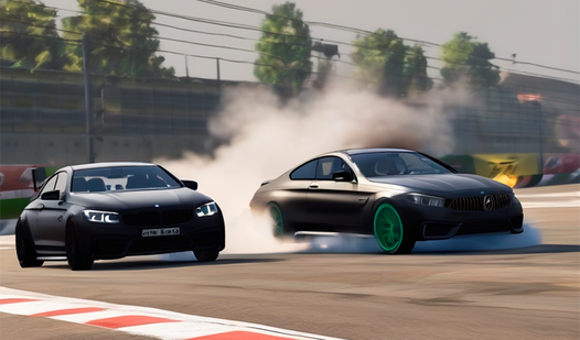 City Drift in BMW M4 and Mercedes CLS （game makers開発）: Playhopで無料でオンラインプレイ
