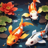 Idle Koi Pond (توسط GamesJS): بازی آنلاین به صورت رایگان در Playhop