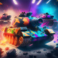 Colored tanks for two （由 SVAGame):网上免费玩 Playhop