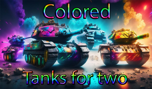 Colored tanks for two （由 SVAGame):网上免费玩 Playhop
