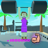 Beach gym simulator: become the strongest: Play Online For Free On Playhop