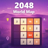 2048 World Map: Jouez en ligne gratuitement sur Playhop