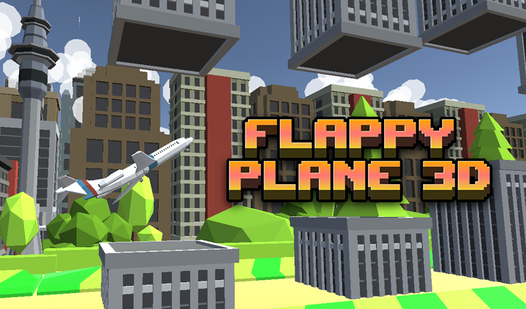 Flappy Plane 3D （由 KLYUKVA GAMES):网上免费玩 Playhop