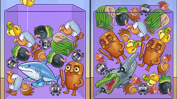 Brainrot Merge : Drop Puzzle (von AppGirl): Spiele kostenlos online auf Playhop