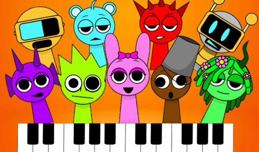 Sprunki Piano (oleh CosmoDev): Mainkan Online Secara Gratis Di Playhop