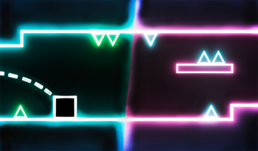 Neon Dash （由 LinkLynx):网上免费玩 Playhop